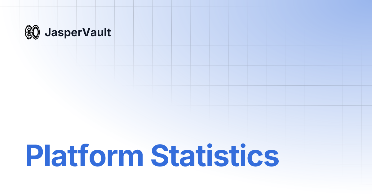 Platform Statistics | JasperVault